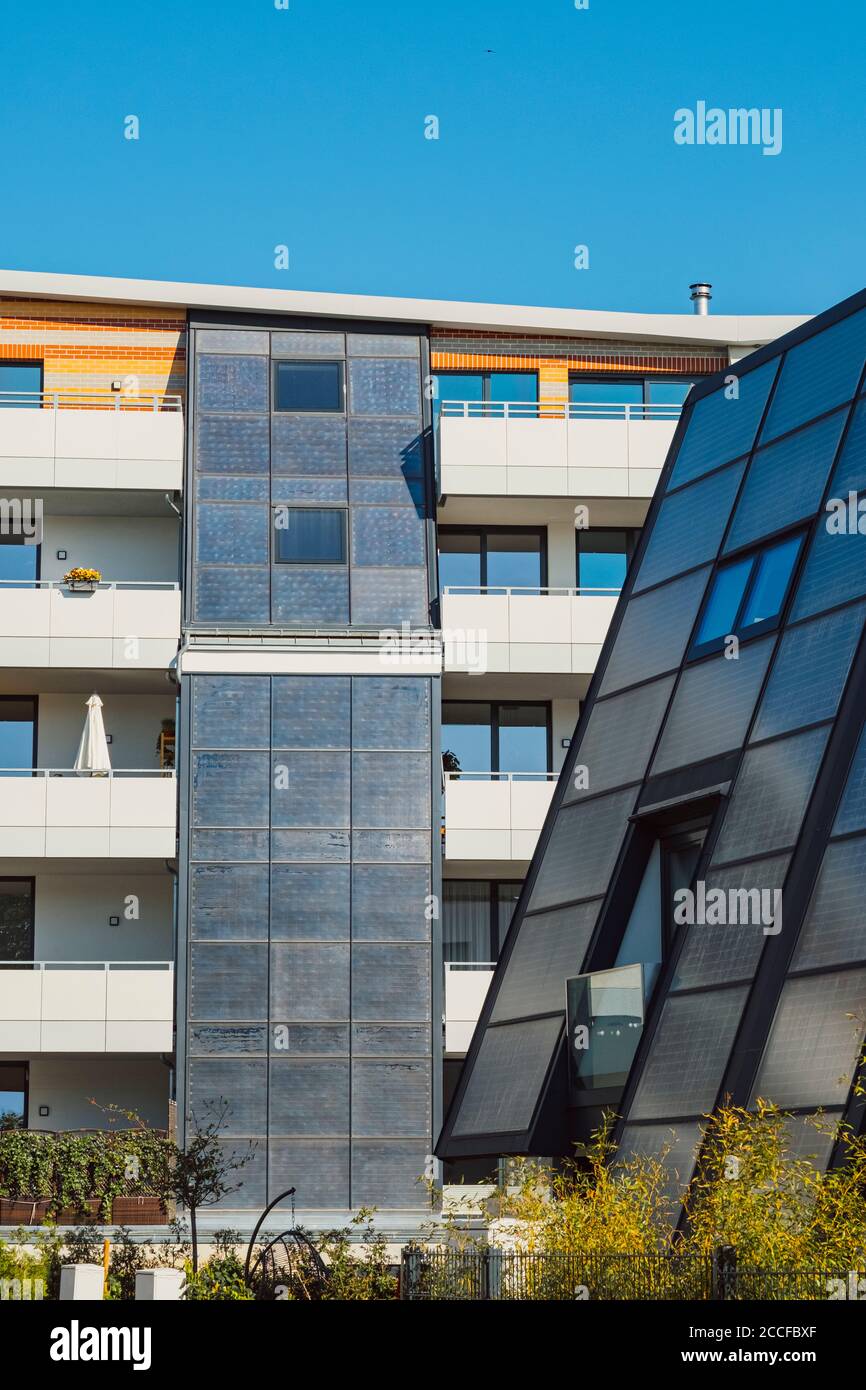 Germany, solar energy, solar roof, photovoltaic, residential building ...
