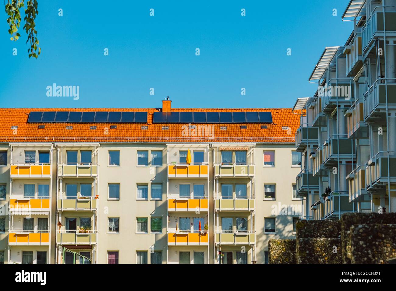 Germany, solar energy, solar roof, photovoltaic, residential building ...