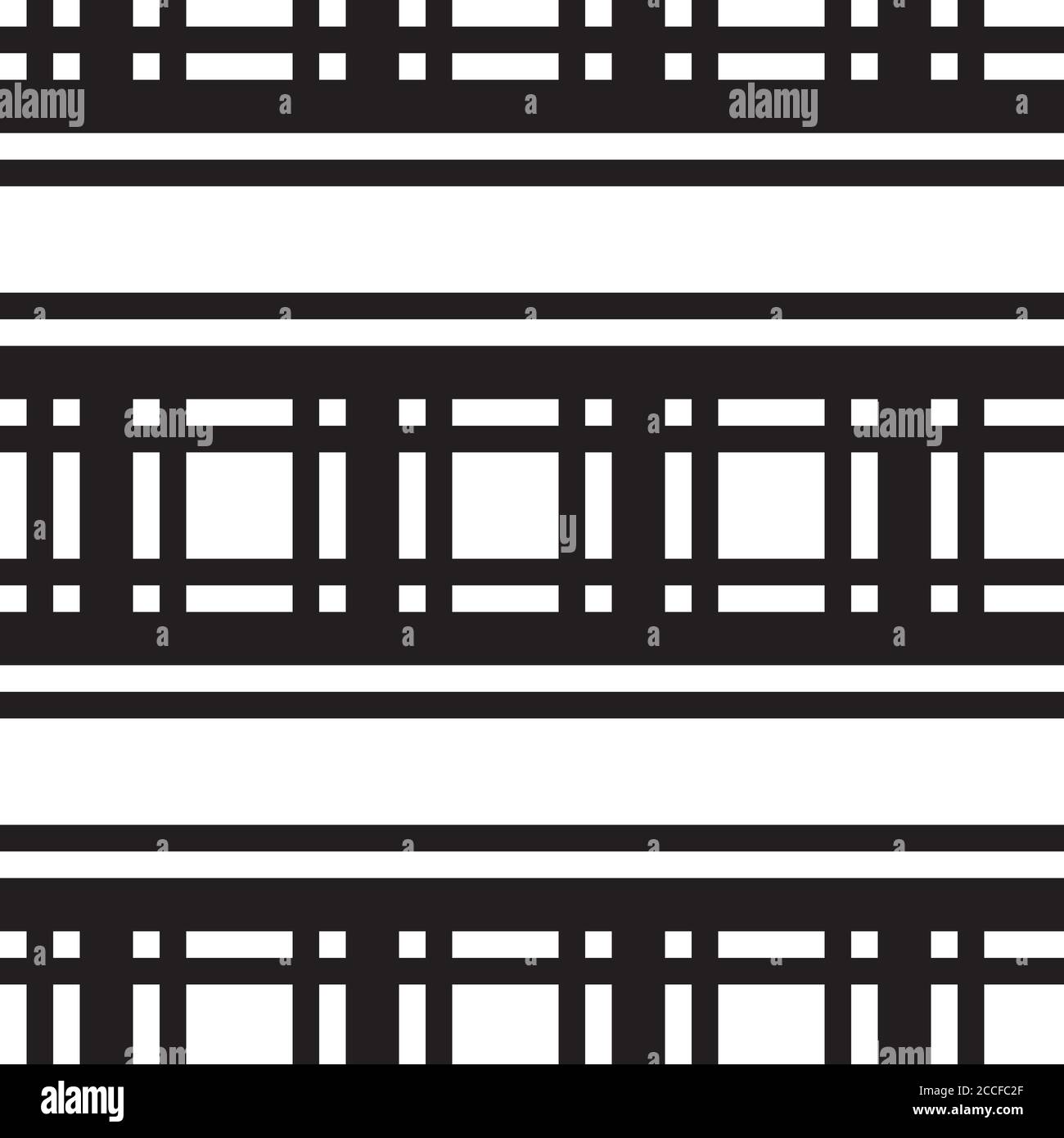 Seamless pattern with horizontal and vertical black bands Stock Vector ...