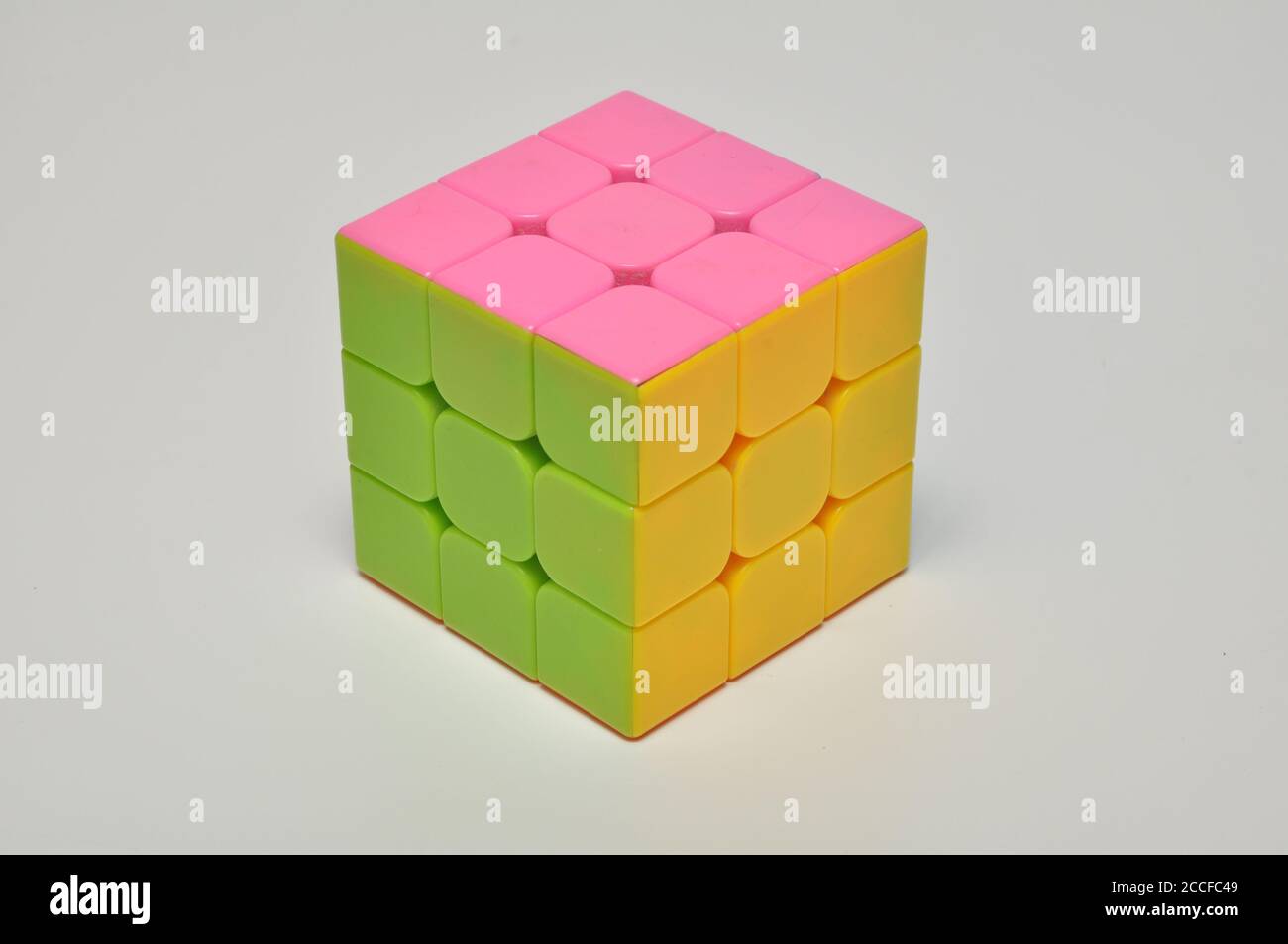 Rubiks Cube Game Stock Photo Image White Background Stock Photo - Alamy