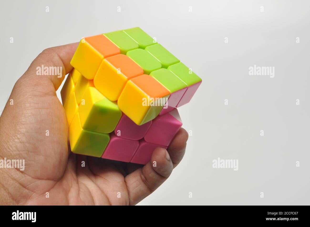 Rubiks Cube Game Stock Photo Image White Background Stock Photo - Alamy