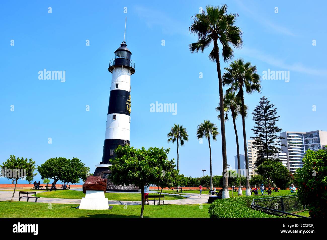 Lighthouse in Lima, Peru Stock Photo - Alamy