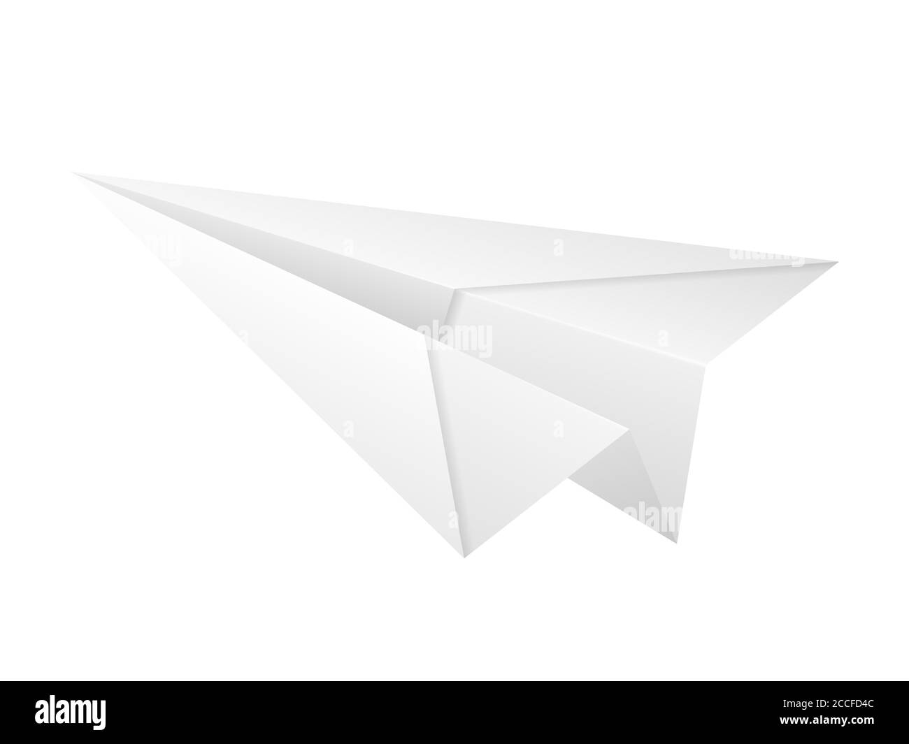 Paper airplane on a white background. Vector illustration Stock Photo ...