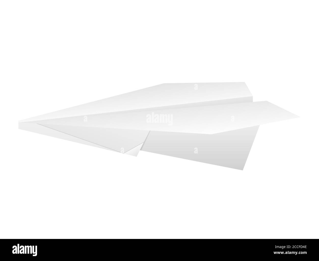 Paper airplane on a white background. Vector illustration Stock Photo ...