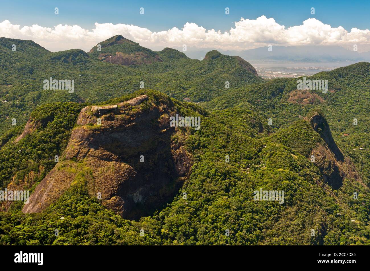 Beautiful Tijuca Forest Mountains in Rio de Janeiro Stock Photo - Alamy