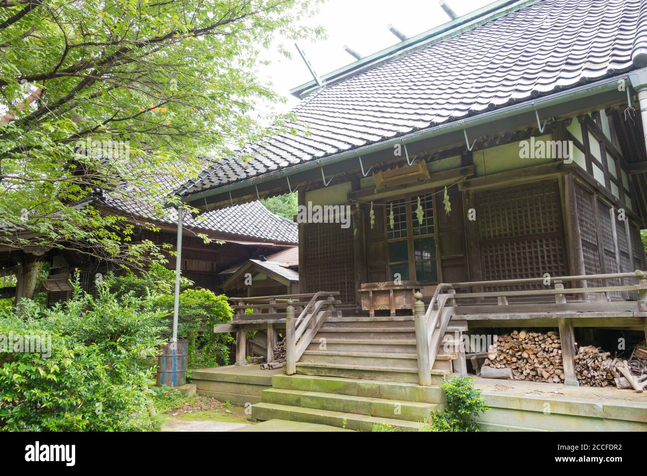 Kanazawa, Japan -Toyokuni Shrine at Mount Utatsu in Kanazawa, Ishikawa ...