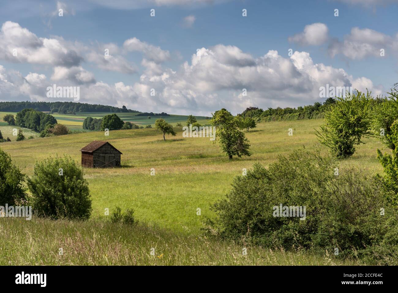 Brombachtal, Hessen, Germany. View of the Brombach valley in the ...