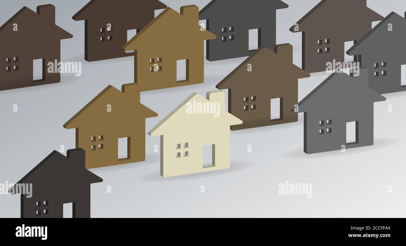 3d model house Stock Vector Images - Alamy