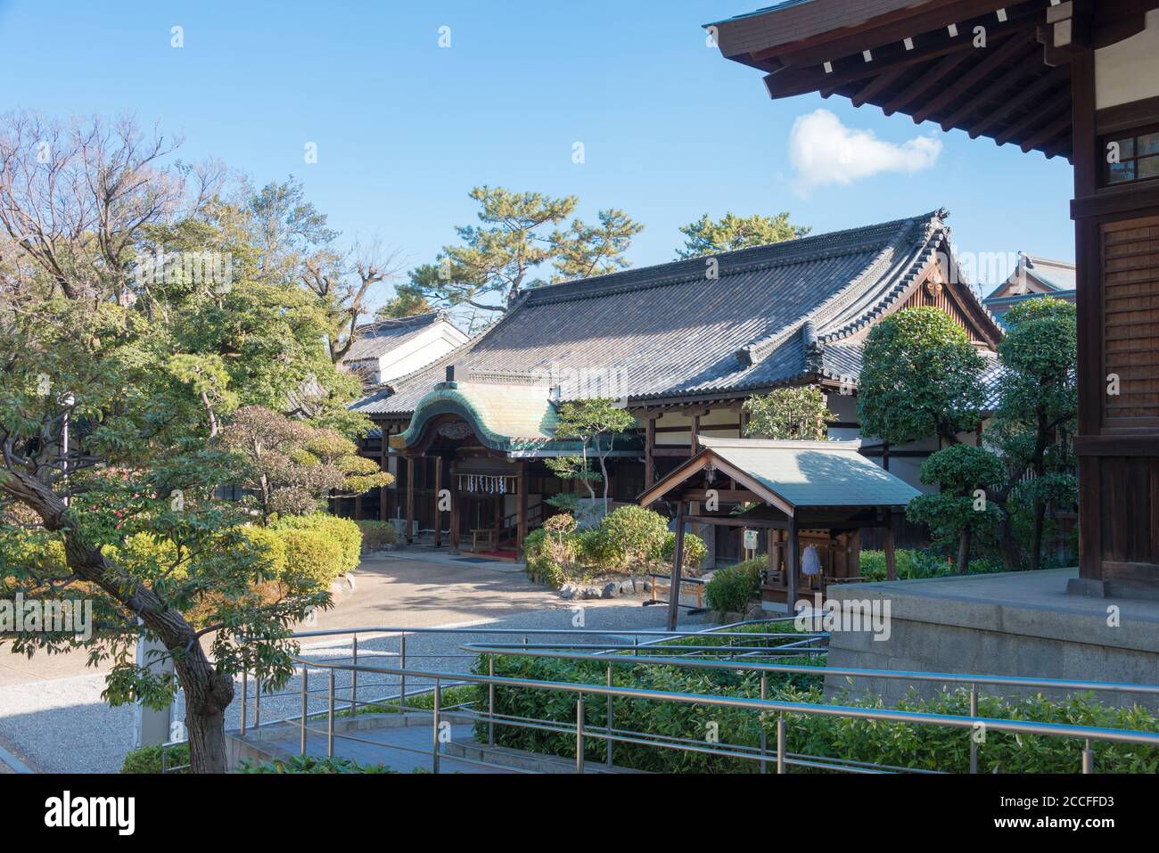 Osaka, Japan - Sumiyoshi taisha Shrine in Osaka, Japan. It is the main ...