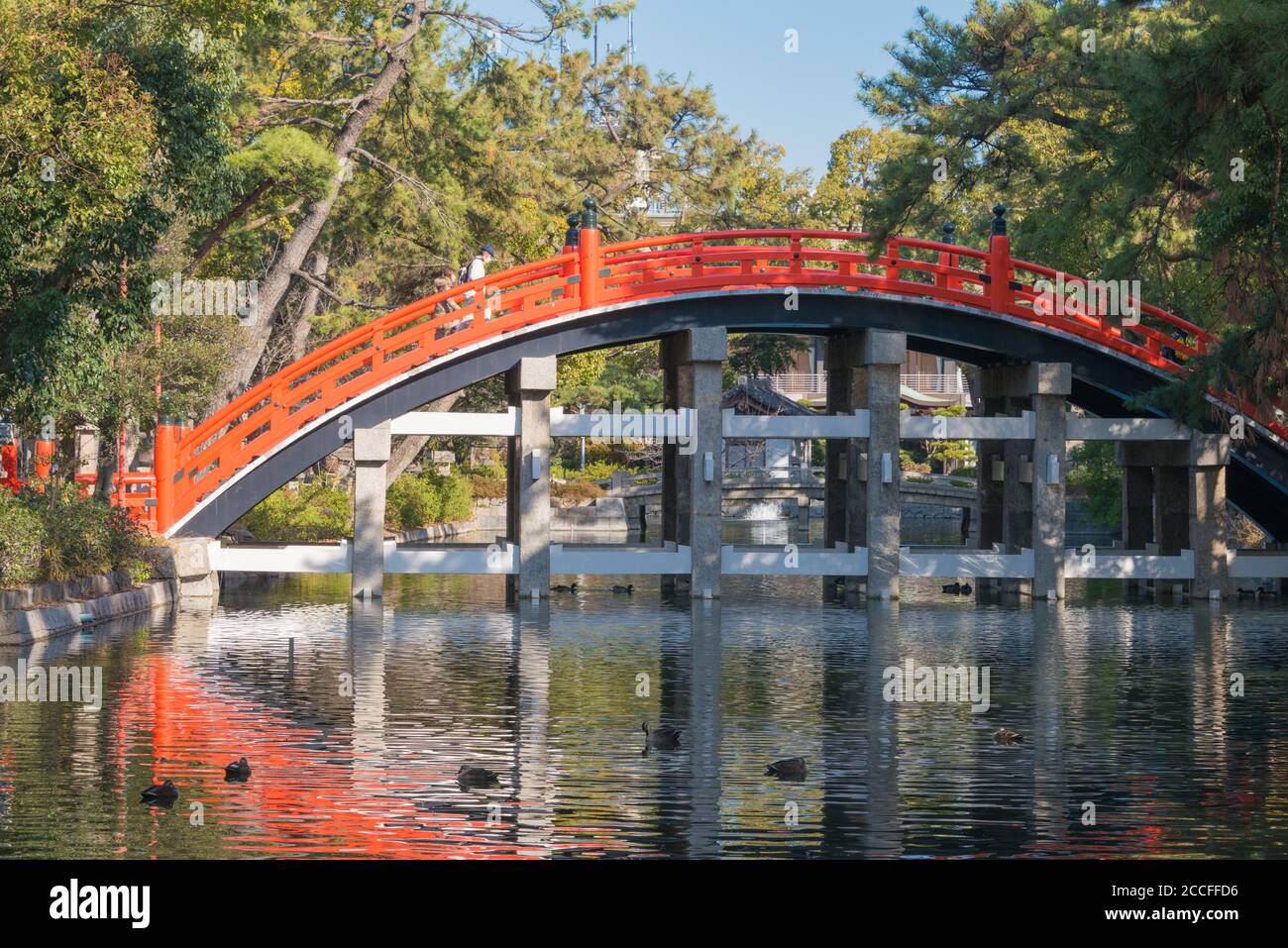 Osaka, Japan - Sumiyoshi taisha Shrine in Osaka, Japan. It is the main ...