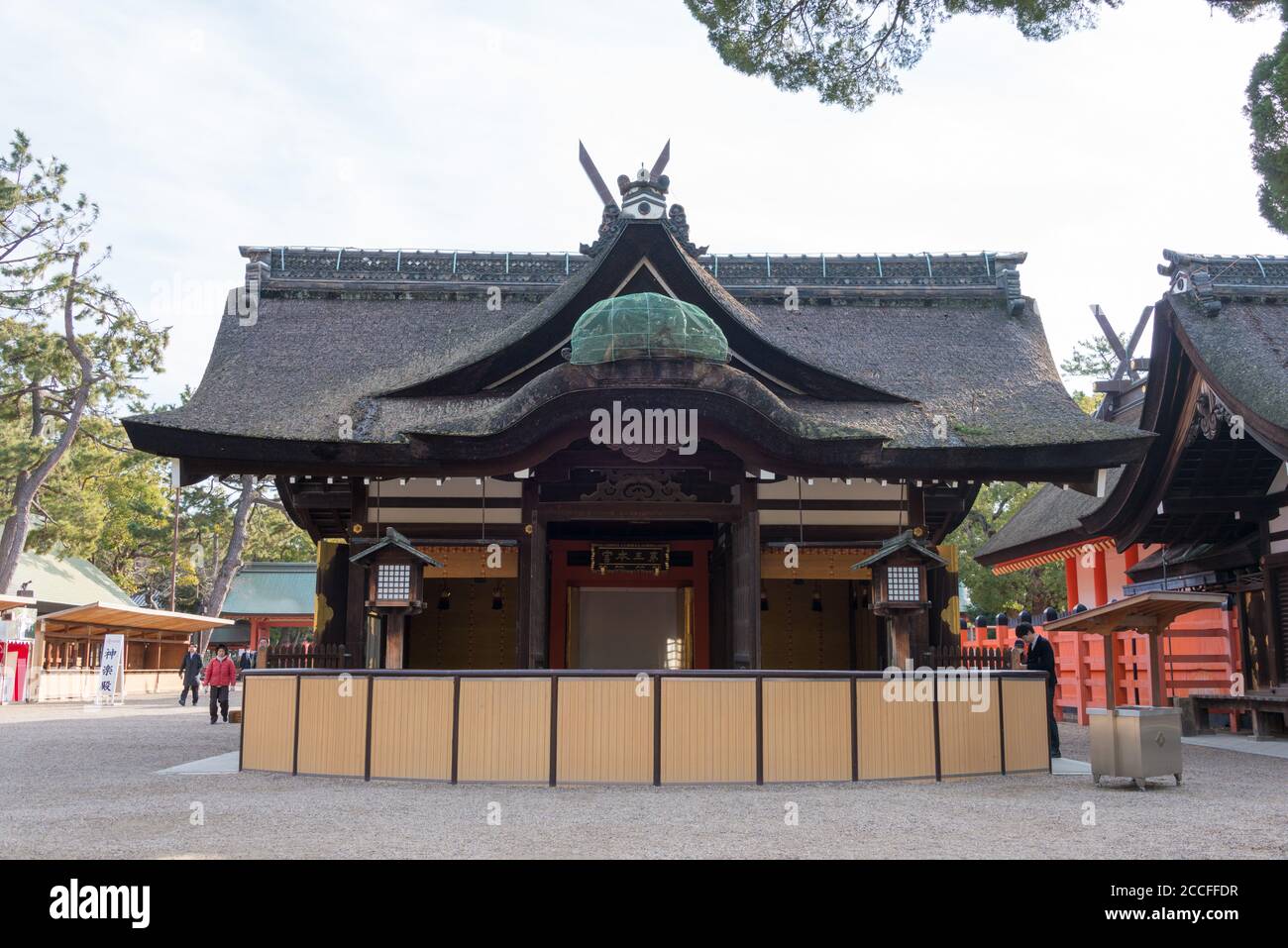 Osaka, Japan - Sumiyoshi taisha Shrine in Osaka, Japan. It is the main ...
