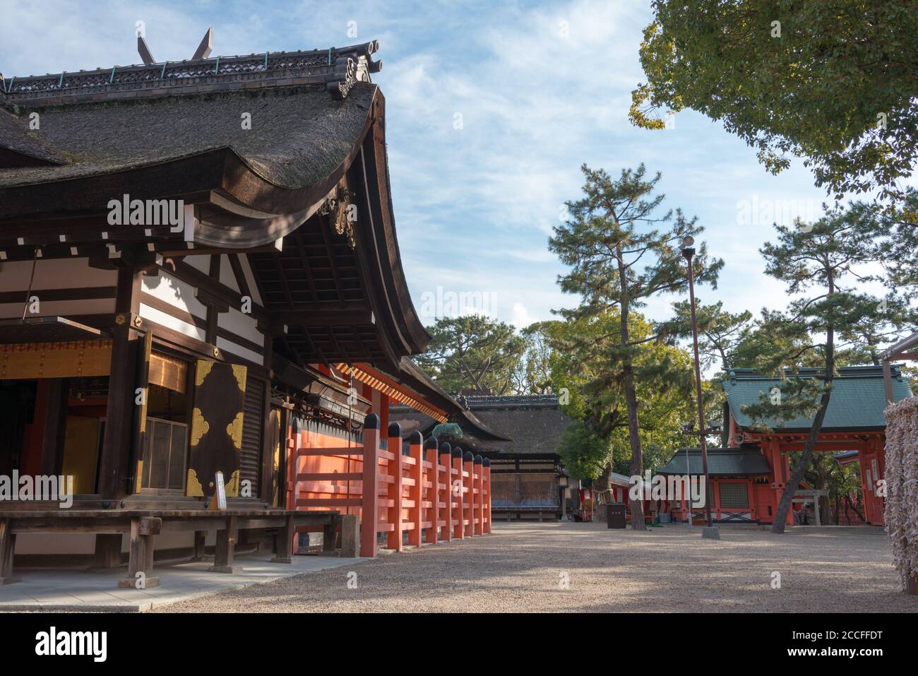 Osaka, Japan - Sumiyoshi taisha Shrine in Osaka, Japan. It is the main ...