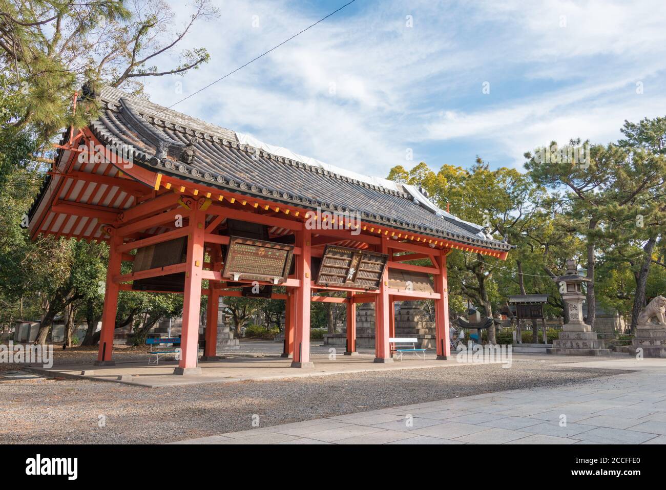 Osaka, Japan - Sumiyoshi taisha Shrine in Osaka, Japan. It is the main ...