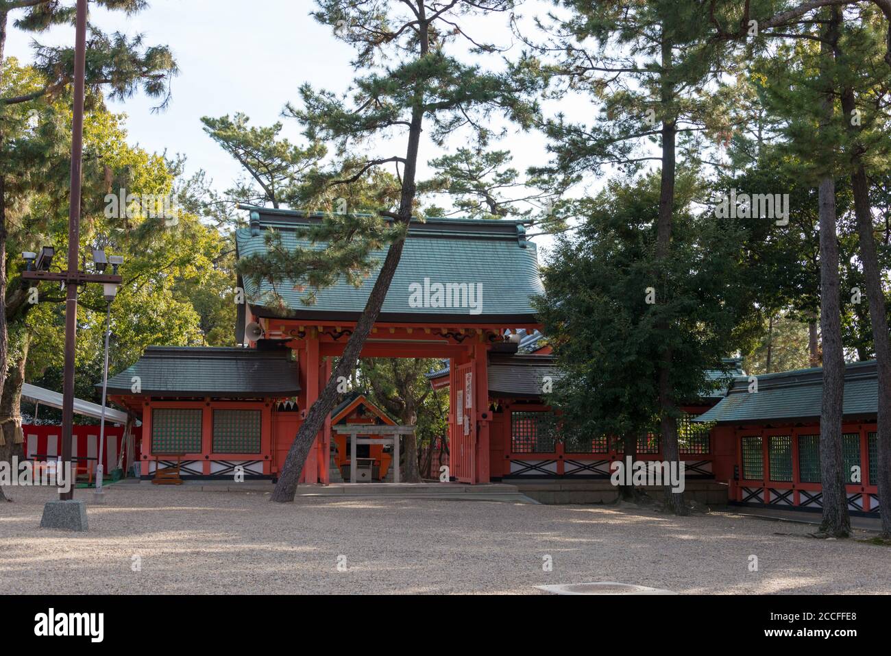 Osaka, Japan - Sumiyoshi taisha Shrine in Osaka, Japan. It is the main ...