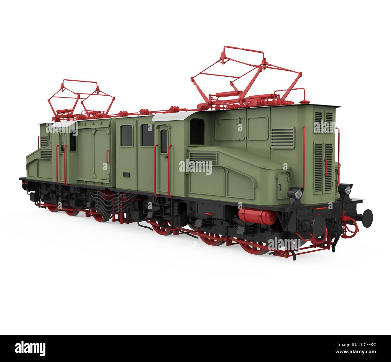 Diesel Locomotive Train Isolated Stock Photo - Alamy