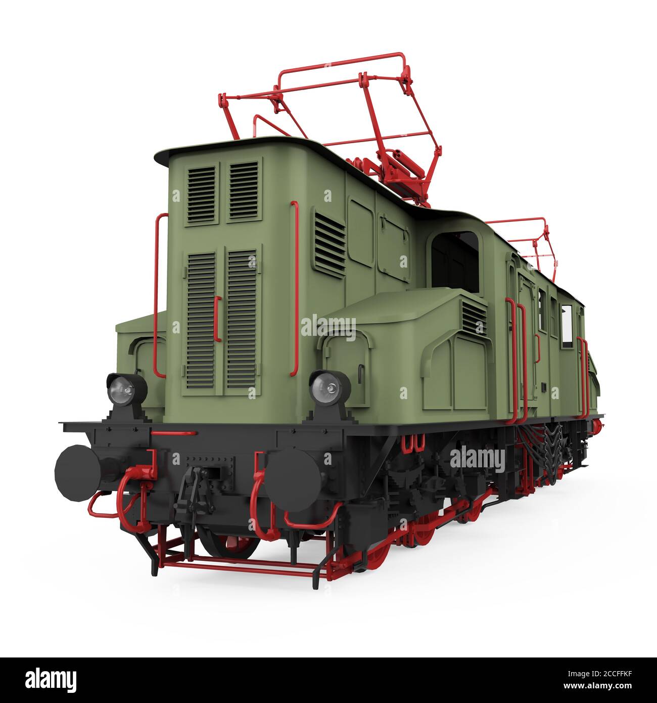 Diesel Locomotive Train Isolated Stock Photo - Alamy