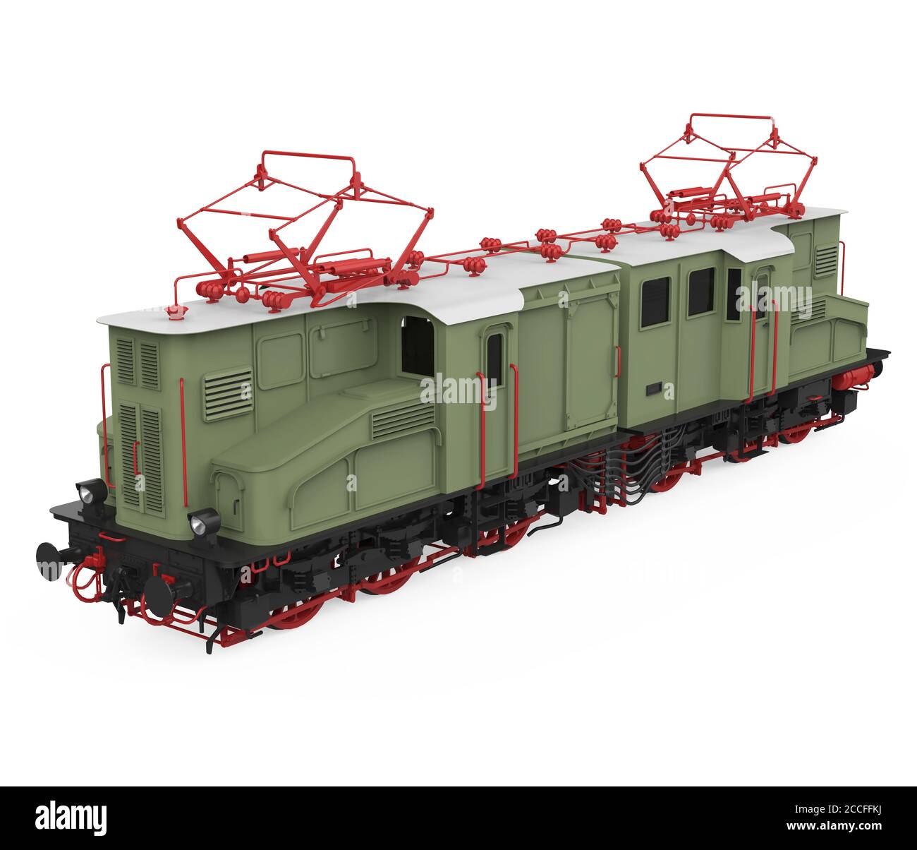 Diesel Locomotive Train Isolated Stock Photo - Alamy