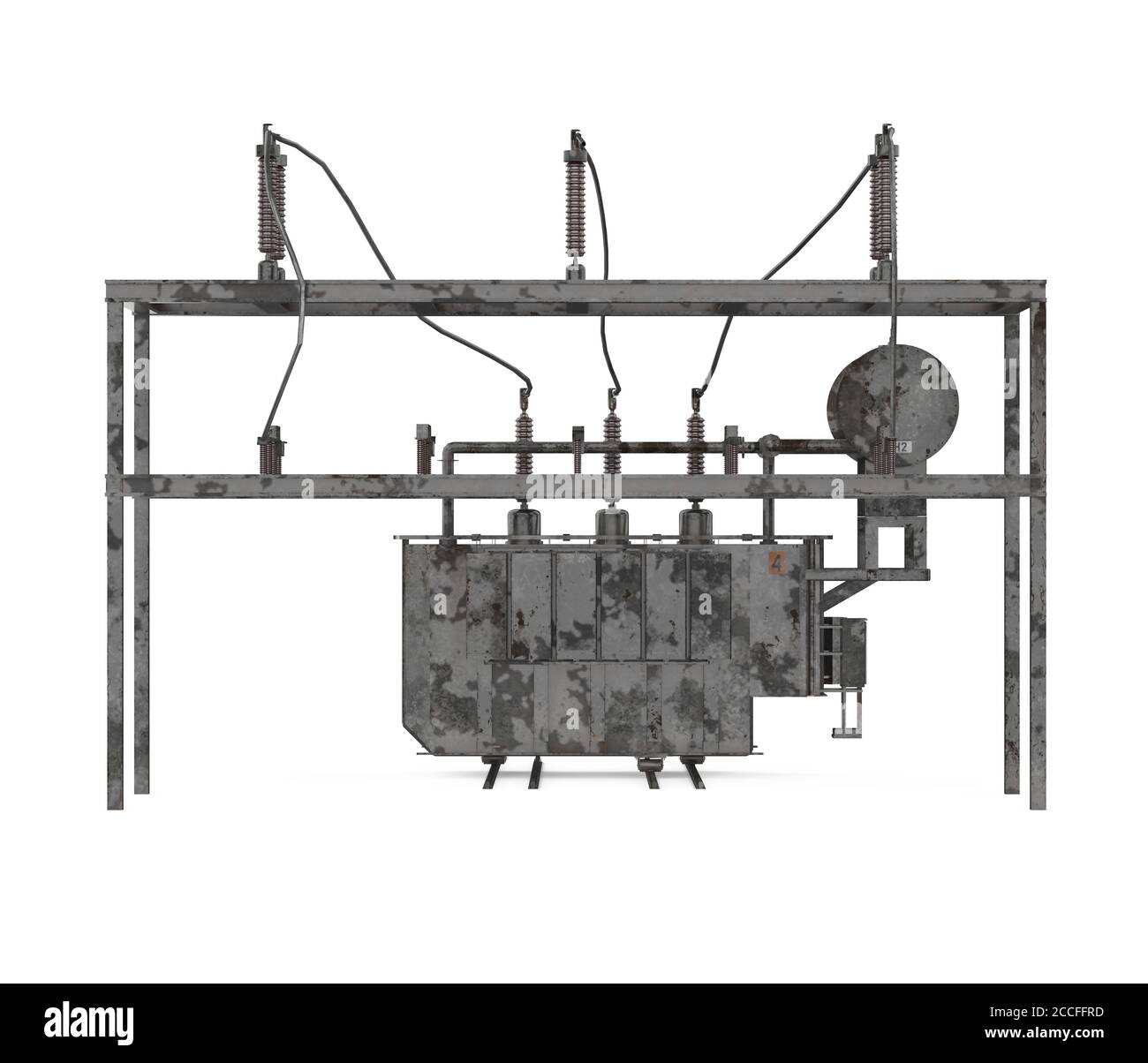 High Voltage Power Transformer Isolated Stock Photo - Alamy