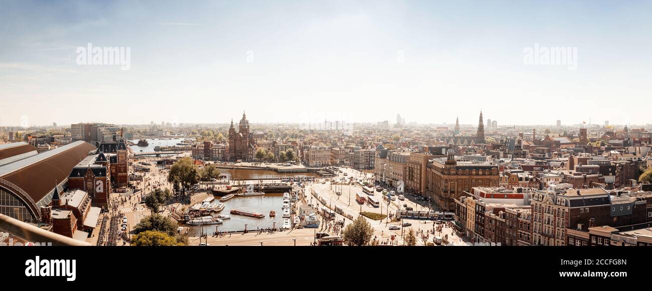 Amsterdam panorama hi-res stock photography and images - Alamy