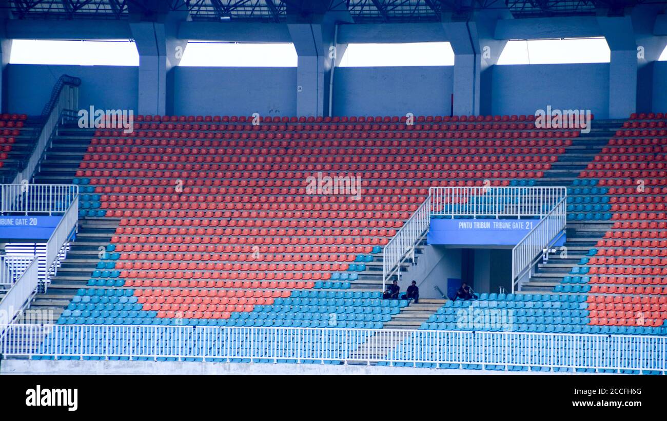 Bogor, Indonesia - June 23, 2019: Seat at Pakansari Stadium in Cibinong ...