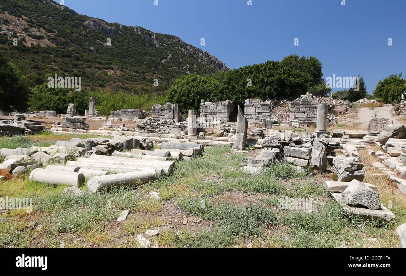 Ephesus Ancient City in Selcuk Town, Izmir City, Turkey Stock Photo - Alamy