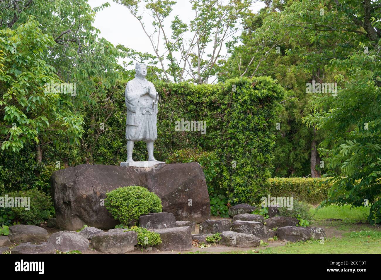 Nagasaki, Japan - Statue of Amakusa Shiro (1621?-1638) at Remains of ...