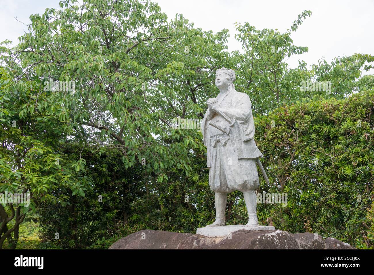 Nagasaki, Japan - Statue of Amakusa Shiro (1621?-1638) at Remains of ...