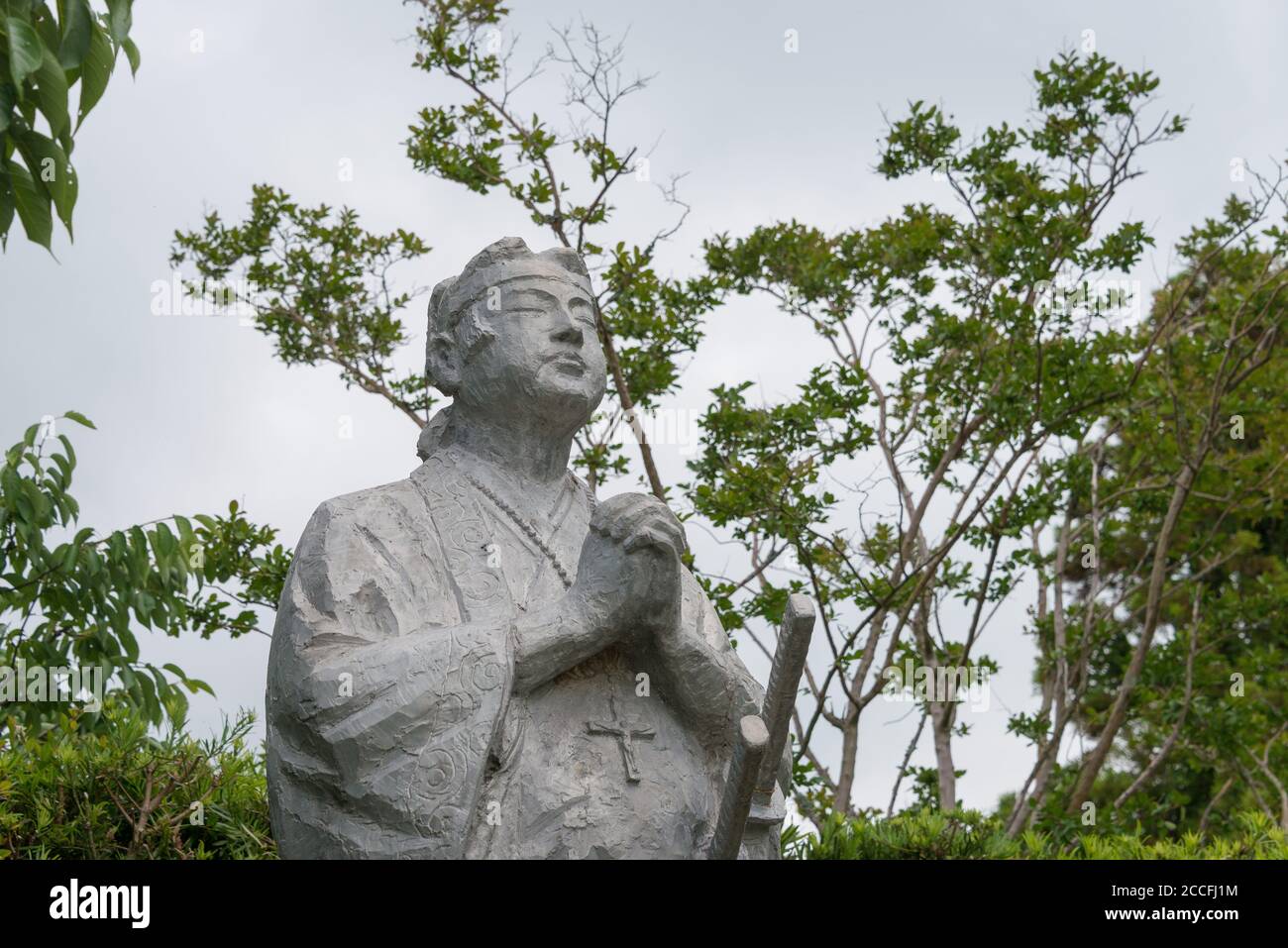Nagasaki, Japan - Statue of Amakusa Shiro (1621?-1638) at Remains of ...