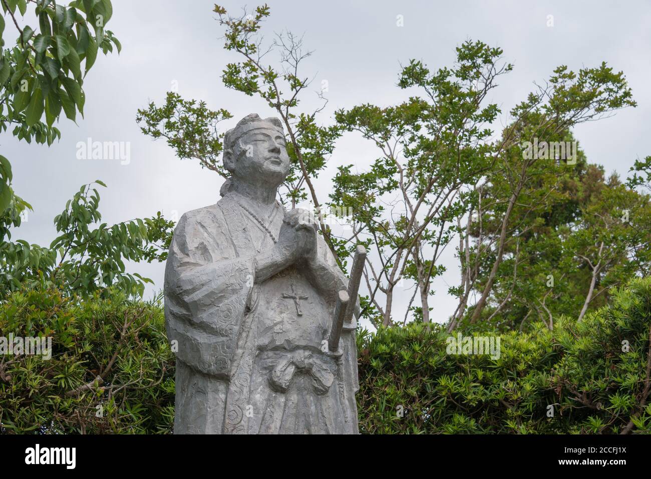 Nagasaki, Japan - Statue of Amakusa Shiro (1621?-1638) at Remains of ...