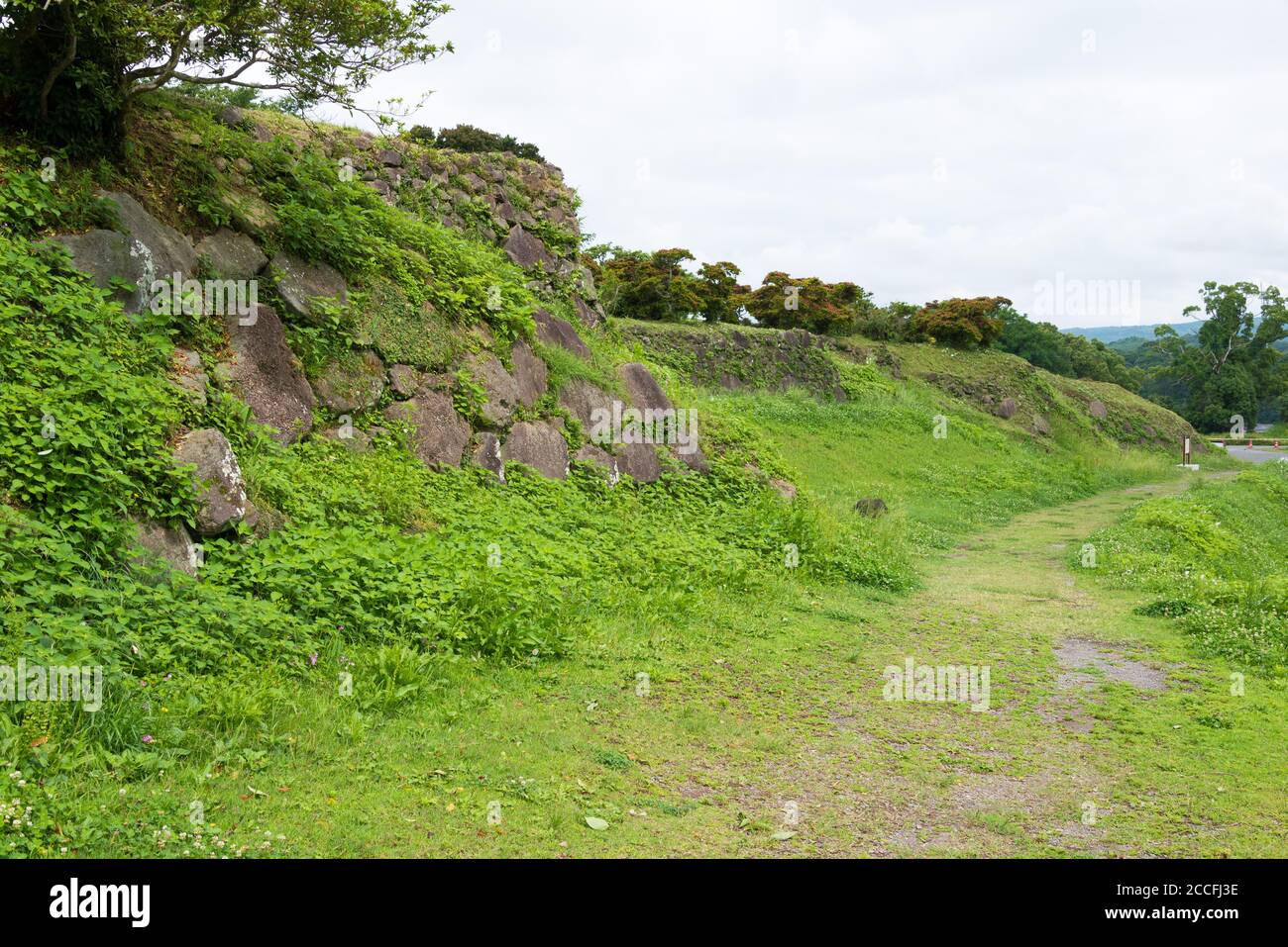 Remains of Hara castle in Shimabara, Nagasaki, Japan. It is part of the ...