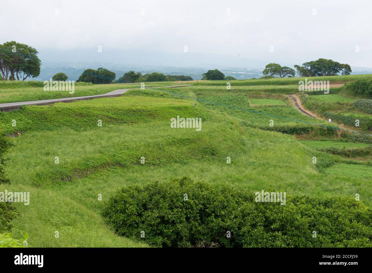 Remains of Hara castle in Shimabara, Nagasaki, Japan. It is part of the ...