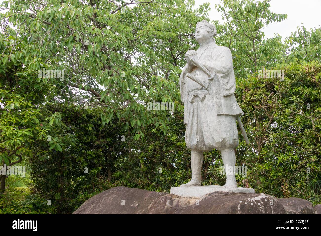 Nagasaki, Japan - Statue of Amakusa Shiro (1621?-1638) at Remains of ...