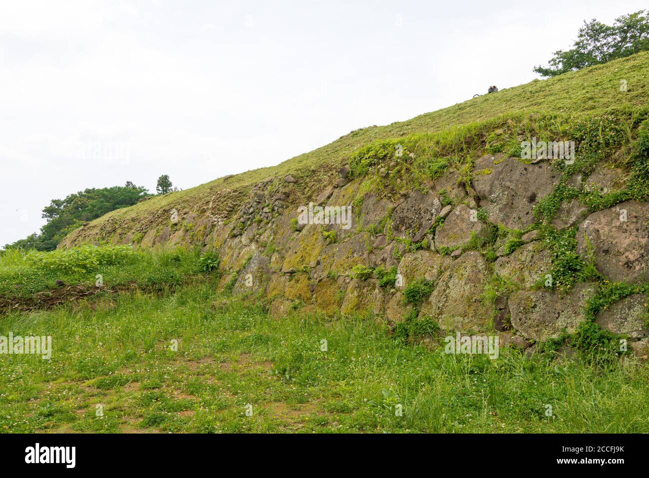 Remains of Hara castle in Shimabara, Nagasaki, Japan. It is part of the ...