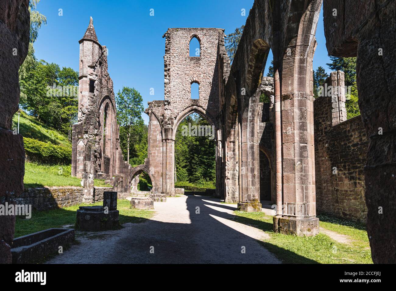 Ruined monastery, All Saints' Day, Oppenau, Black Forest, Baden ...