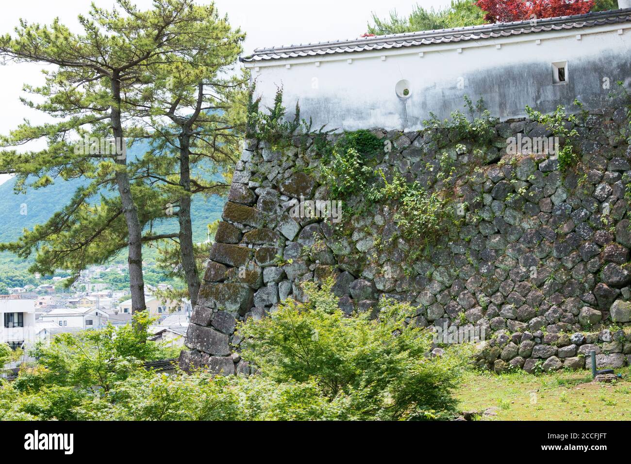 Nagasaki, Japan - Shimabara castle in Shimabara, Nagasaki, Japan. The ...