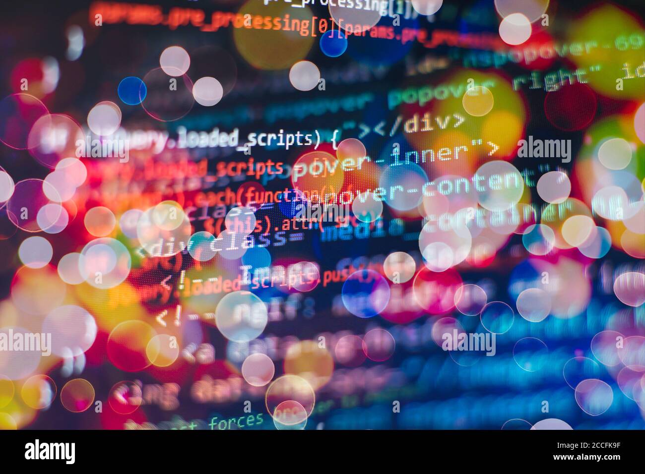 Programmer Working In A Software Develop Company Office Digital Binary