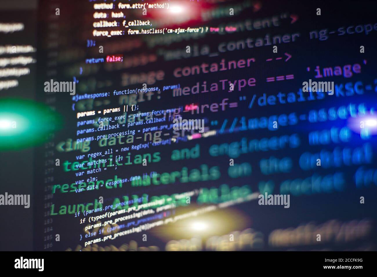 Programmer Working In A Software Develop Company Office Digital Binary