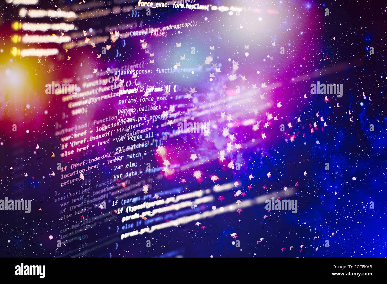 Programmer Working In A Software Develop Company Office Digital Binary