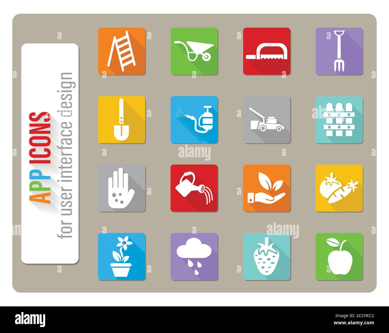 gardening icon set Stock Vector Image & Art - Alamy