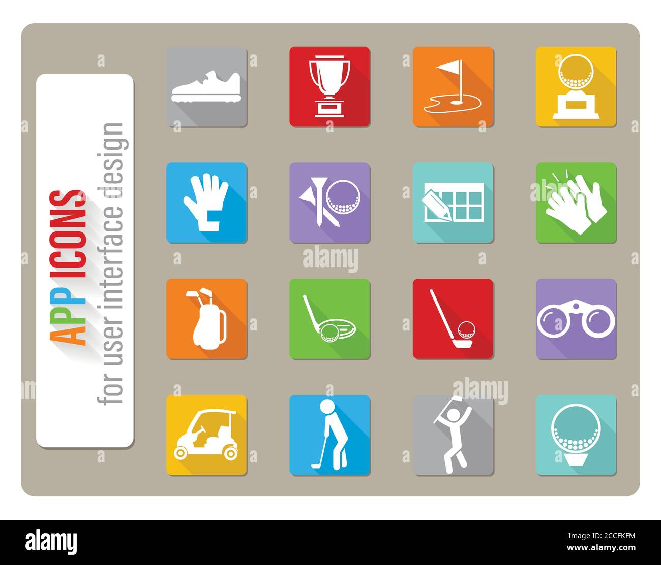 golf icon set Stock Vector Image & Art - Alamy