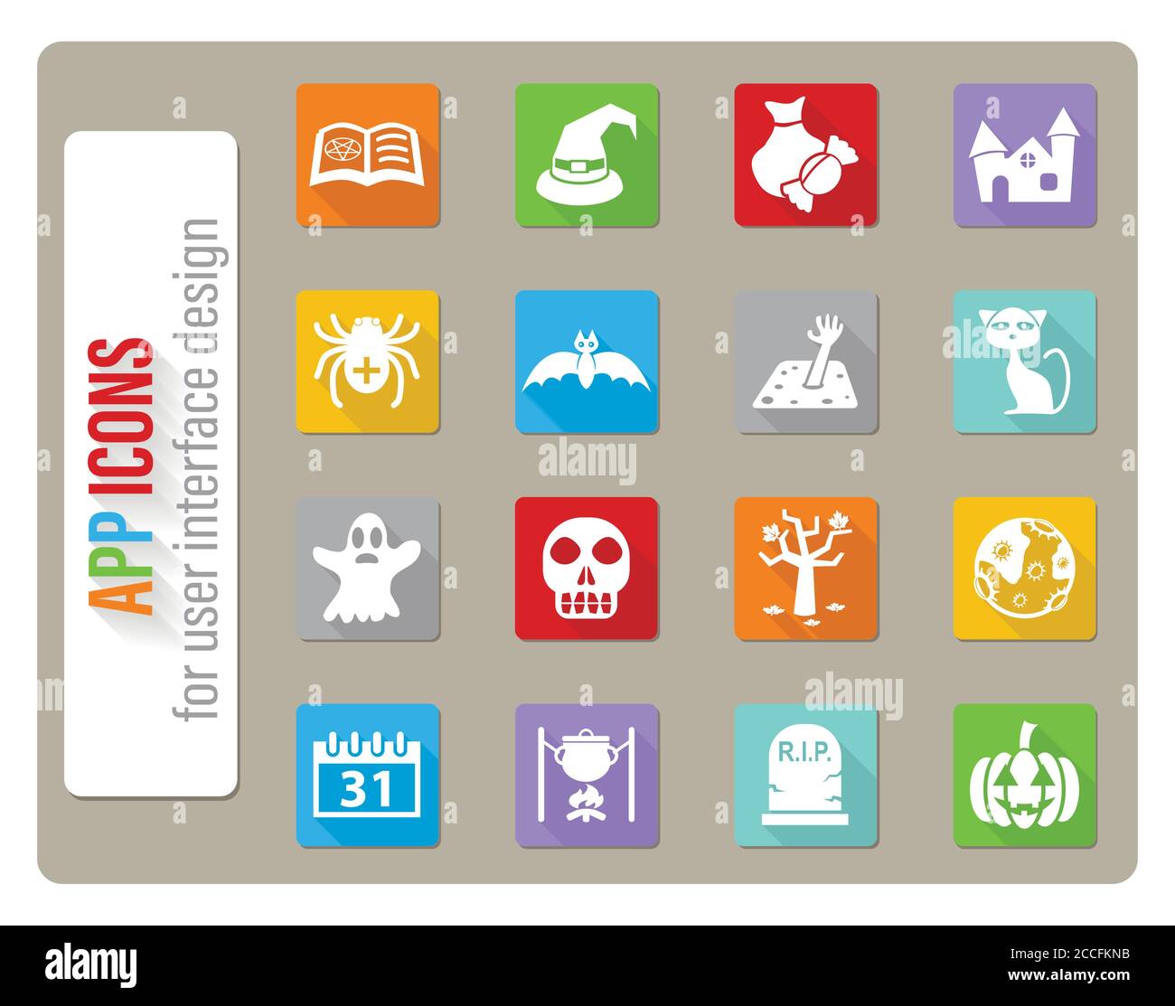 halloween icon set Stock Vector Image & Art - Alamy