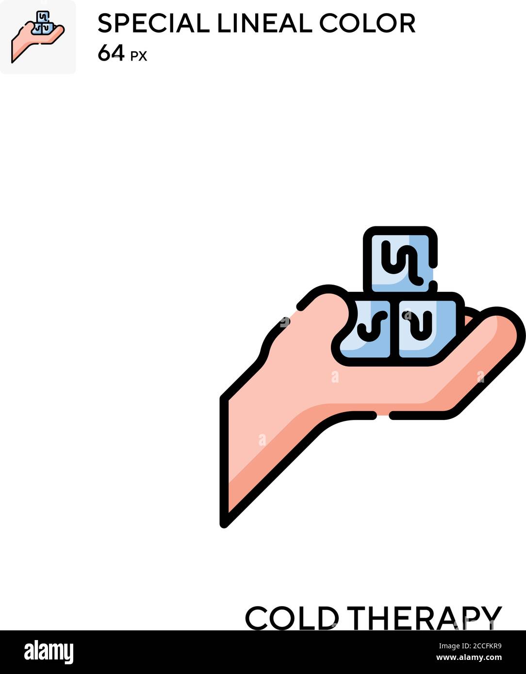 Cold therapy Special lineal color icon. Illustration symbol design ...