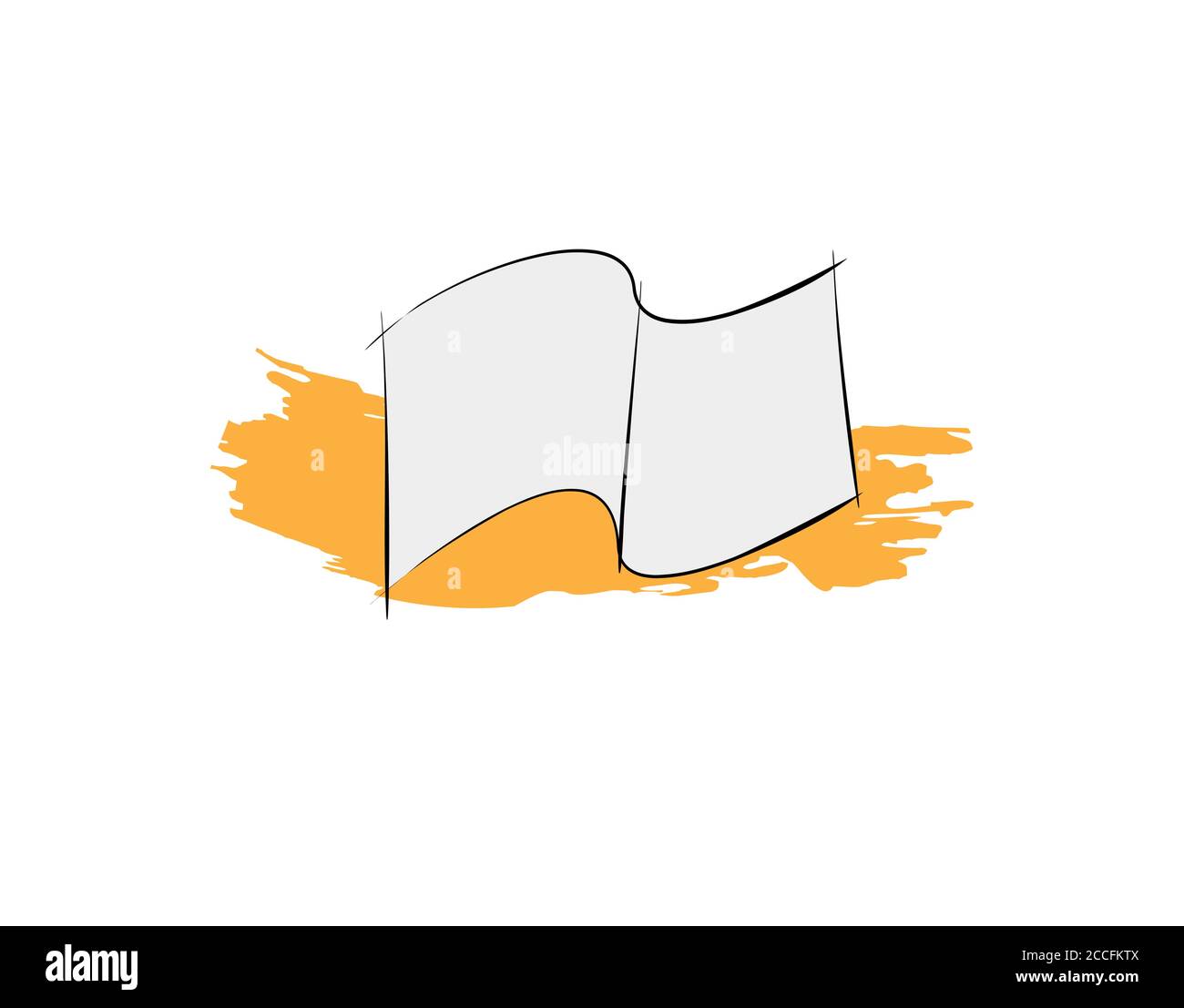 Flag Flat on white background in vector illustration Stock Vector Image ...