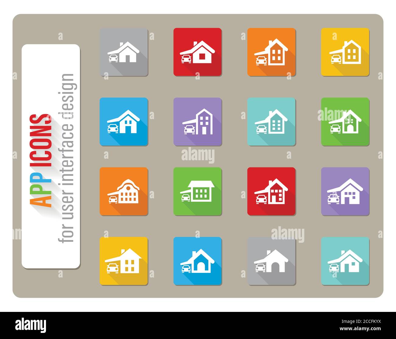 house type icon set Stock Vector Image & Art - Alamy