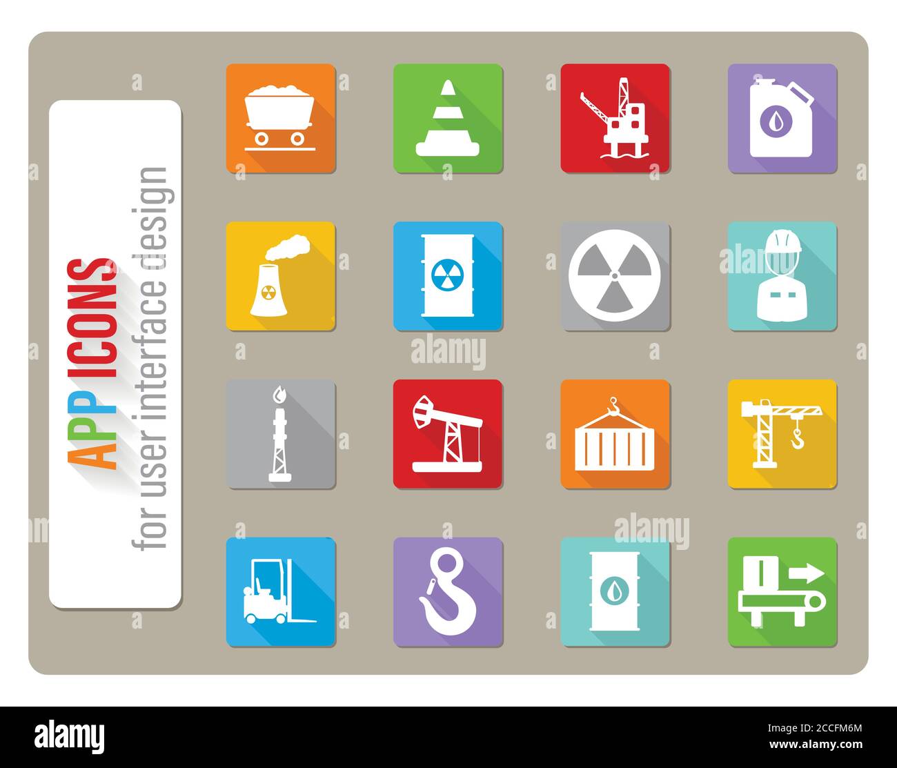 Industrial simply icons Stock Vector Image & Art - Alamy