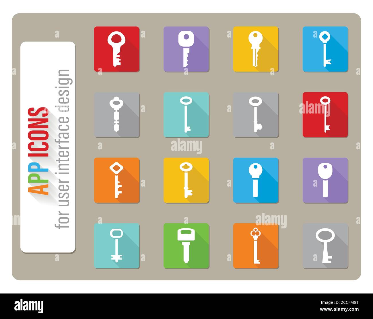 lock and key icon set Stock Vector Image & Art - Alamy