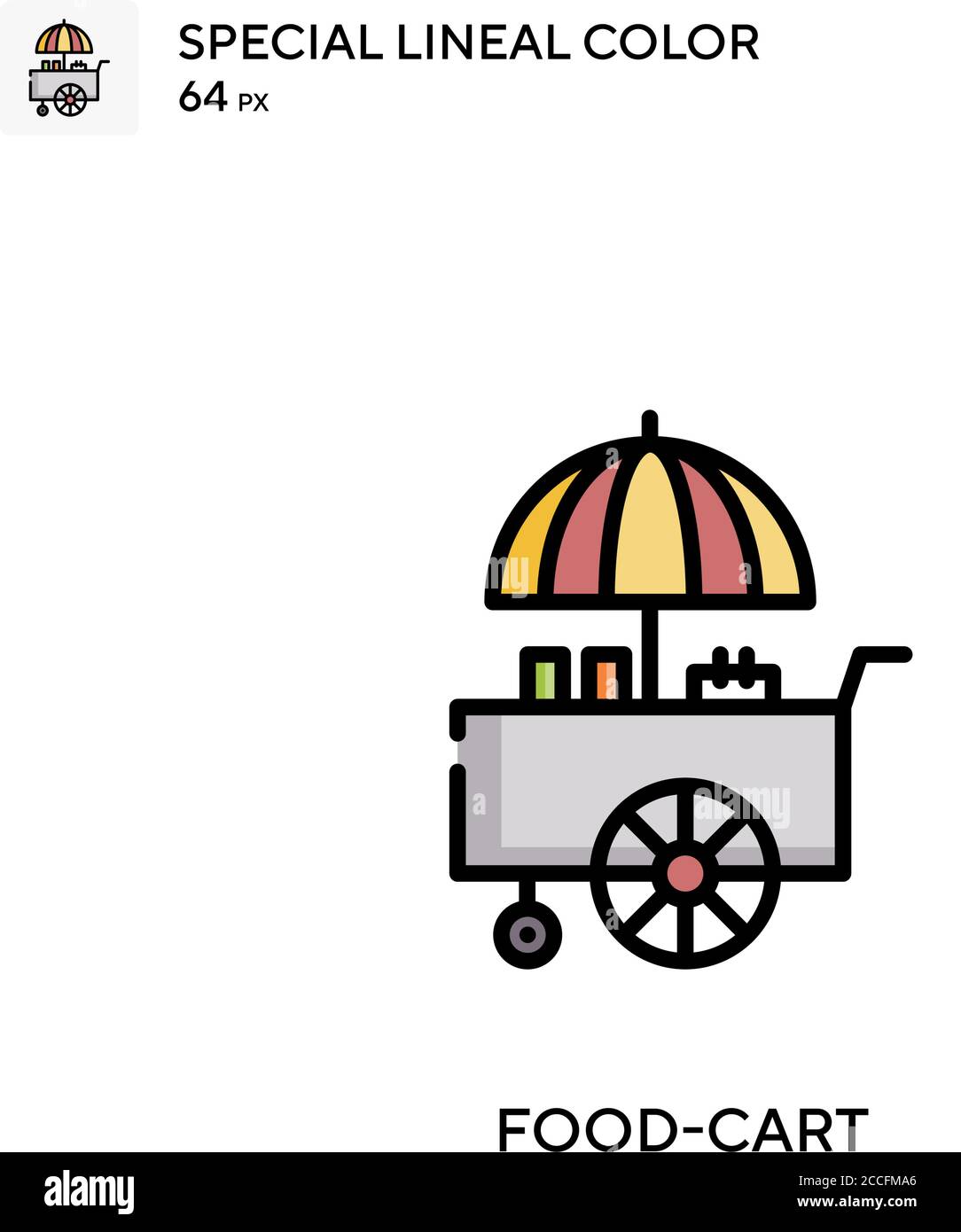 Mobile bike food cart Cut Out Stock Images & Pictures - Alamy