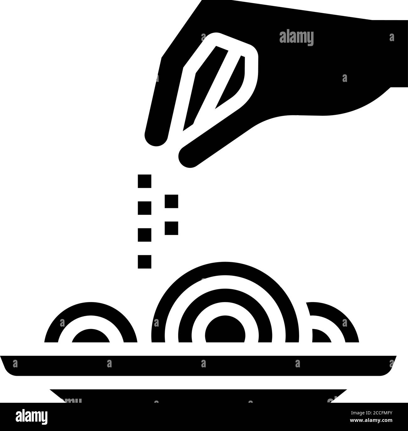 flavoring dish glyph icon vector illustration Stock Vector Image & Art ...