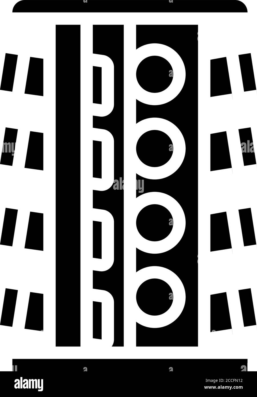 spice bottles stand glyph icon vector illustration Stock Vector Image ...