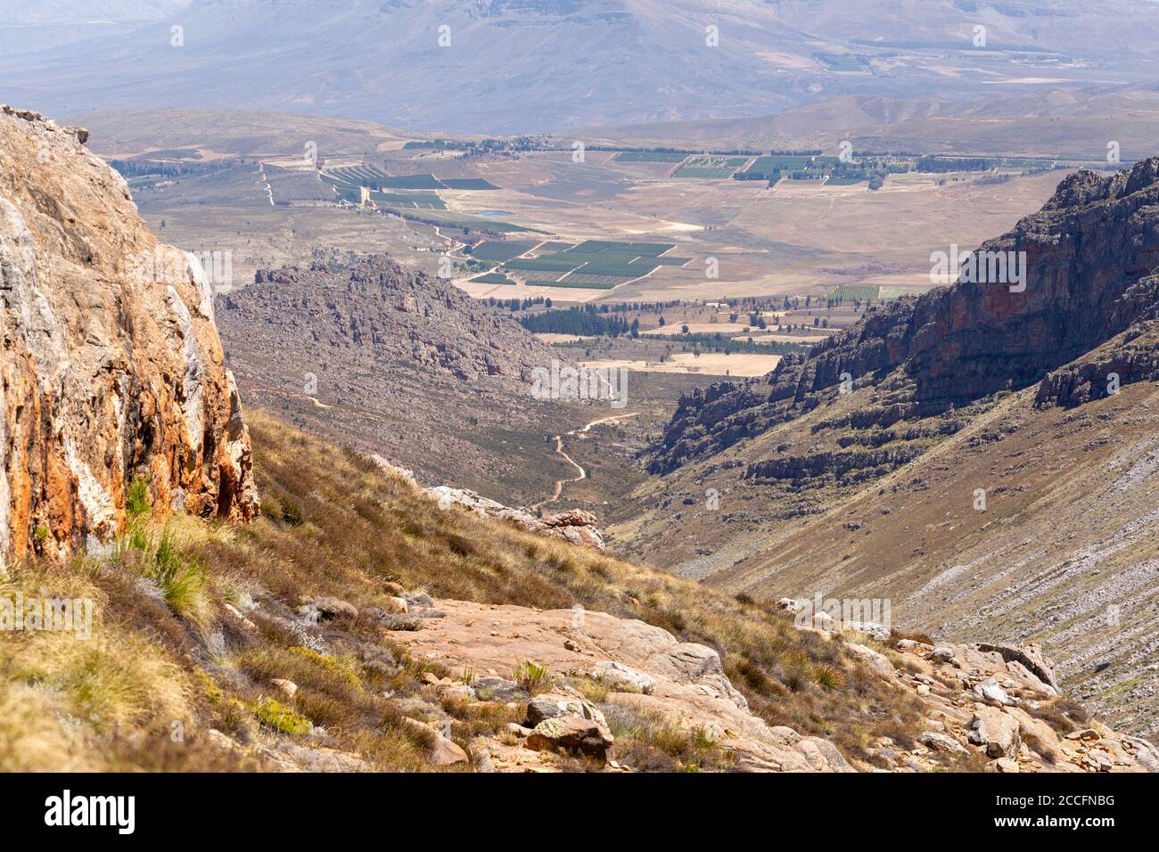 Panorama along the 4x4 Trail of Matroosberg, east of Ceres, Western ...